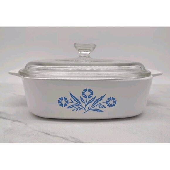 Corningware | Kitchen | Corning Ware Vintage Blue Cornflower Quart ...